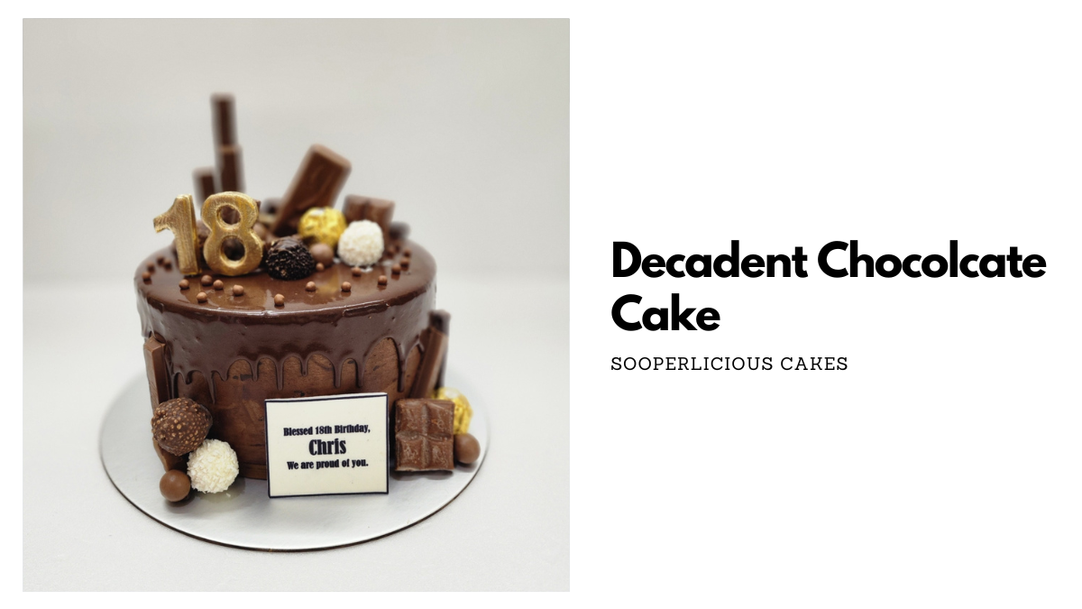 Decadent Chocolate Cake 🍫🎂 - Sooperlicious Cakes